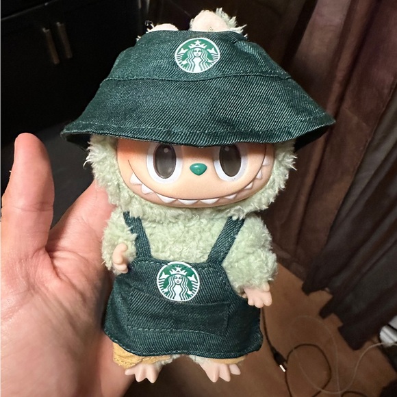 POP MART | Accessories | Starbucks Barista Labubu Outfit For Macarons ...